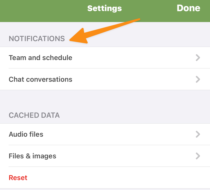 Manage mobile app notifications – Services Mobile