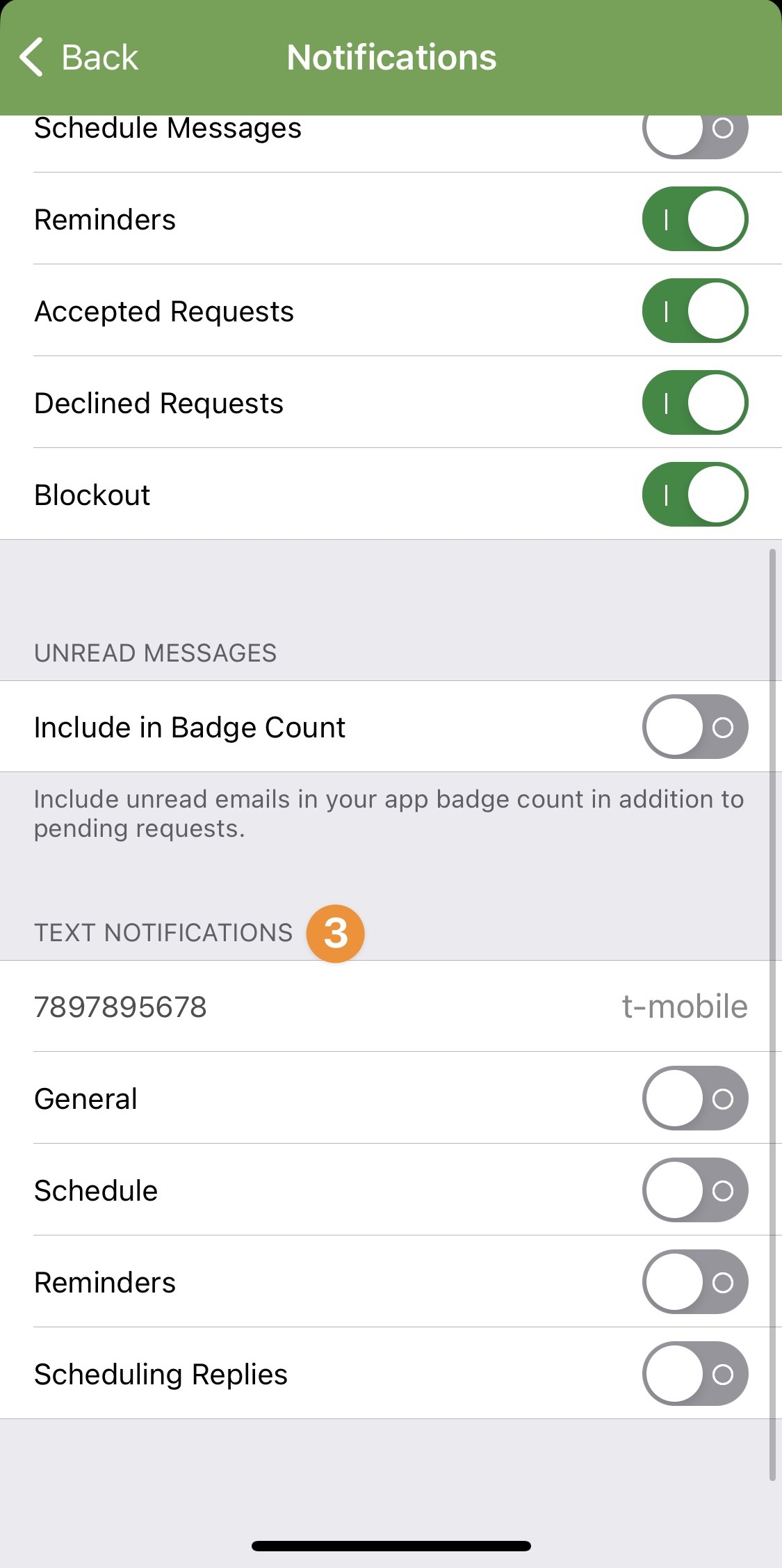 Manage mobile app notifications – Services Mobile