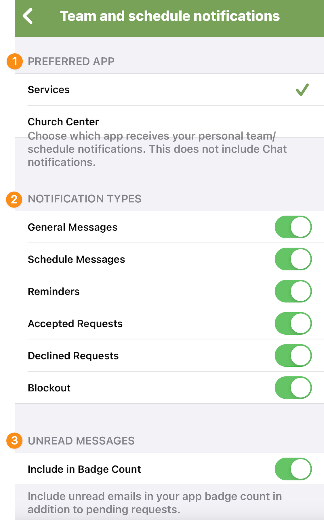Manage mobile app notifications – Services Mobile